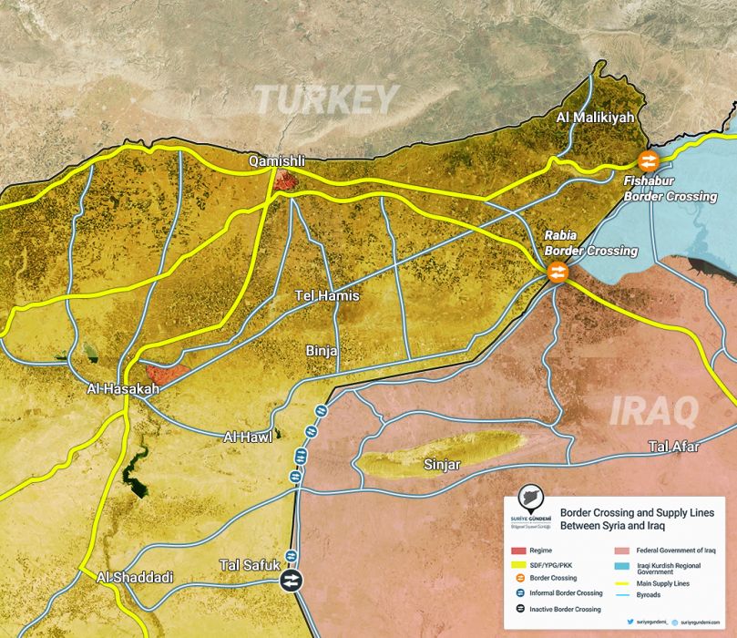 Border Crossing and Supply Lines Between Syria and Iraq - Suriye Gündemi
